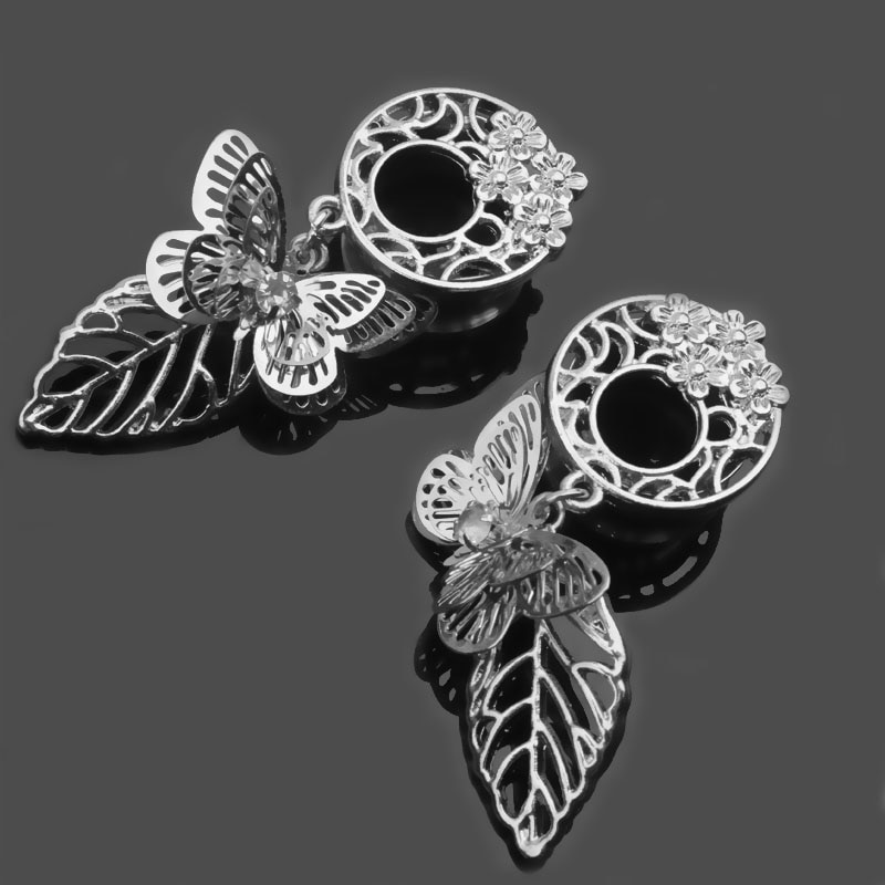 6mm-16mm Butterfly Stainless Steel Ear Plug Tunnel... – Grandado