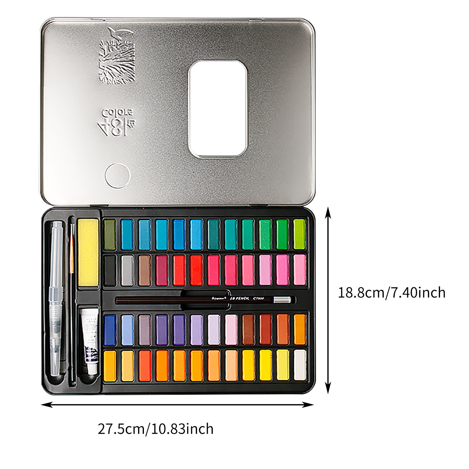 Solide Aquarel Verf Set 36/48 Kleur Verf Set Draag... – Vicedeal