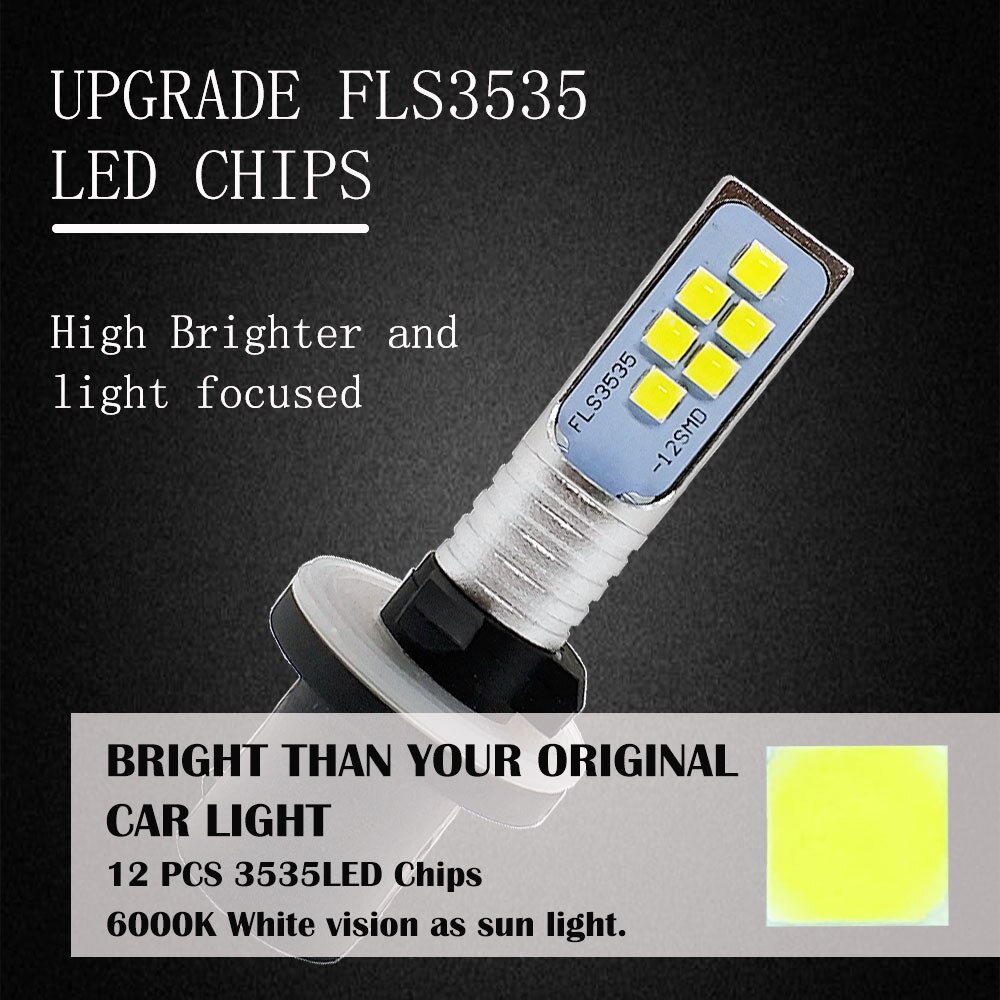 880 889 h27w ledd lampa dimstrålkastarlampa 12 smd... – Grandado