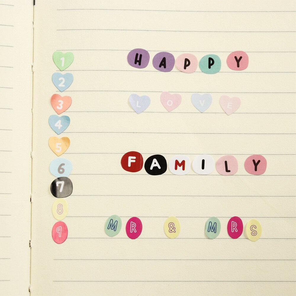 16Sheets Self Adhesive Numbers Letters Paper Stick... – Vicedeal