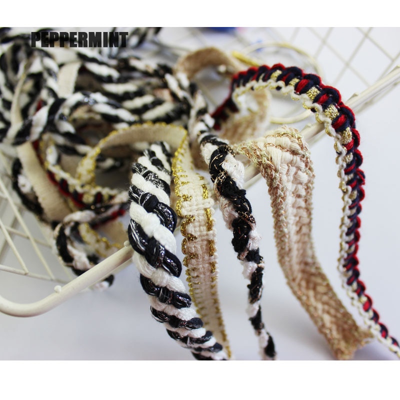 1yard Cotton Braid Trim golden Mixed Rope Lace dec... – Grandado