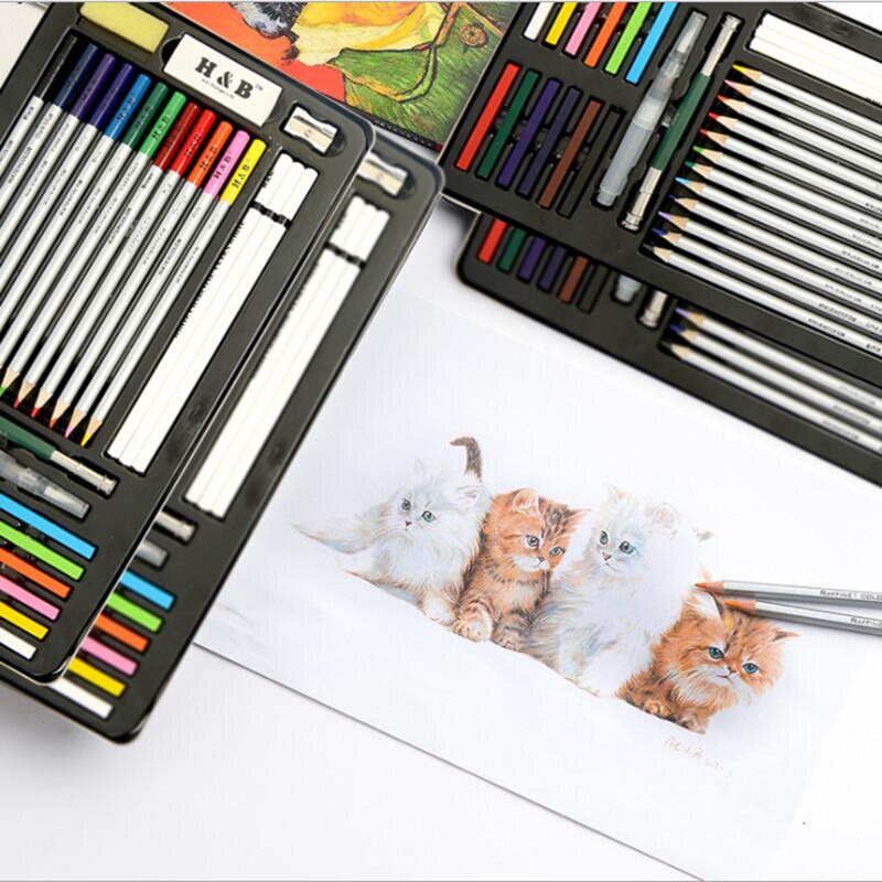 H&B 32pcs/set Drawing Kit Pencils Sketch Charcoal ... – Vicedeal