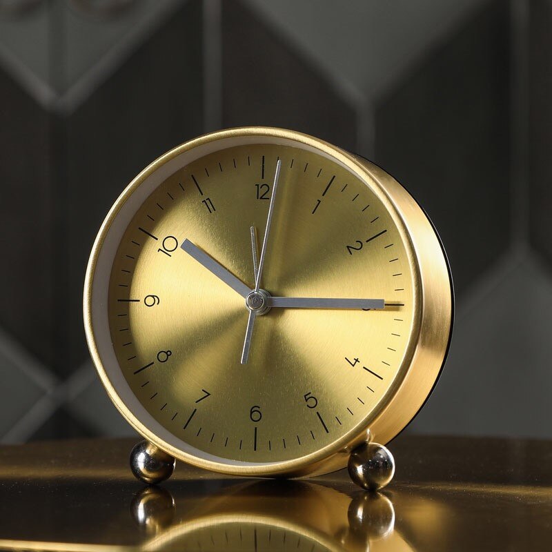 Nordic Style Small Round Alarm Clock Personality S... – Grandado