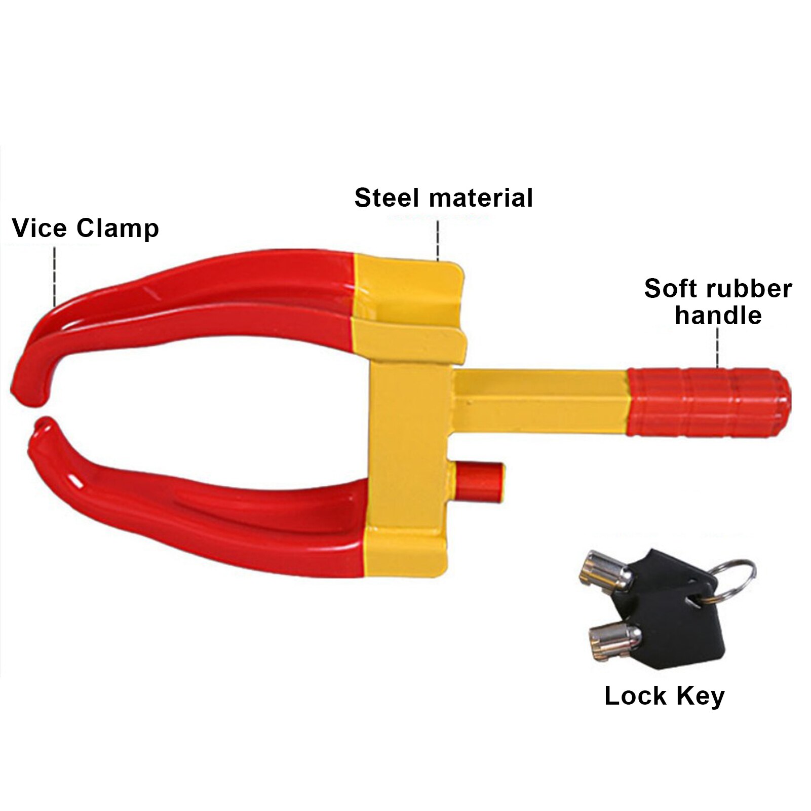 Heavy Duty Car Tire Lock Car Wheel Lock Clamp Boot... – Grandado