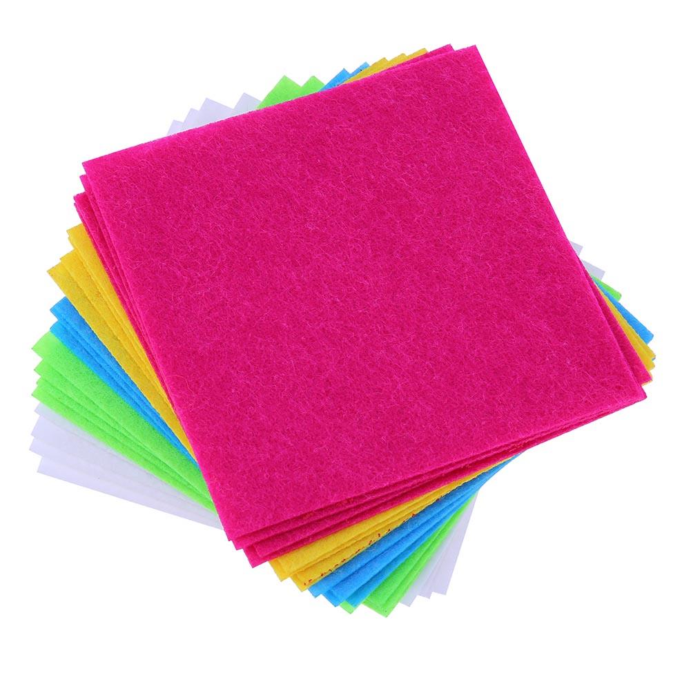 40pcs 10x10cm Polyester Cloth DIY Crafts Felt Fabr... – Vicedeal