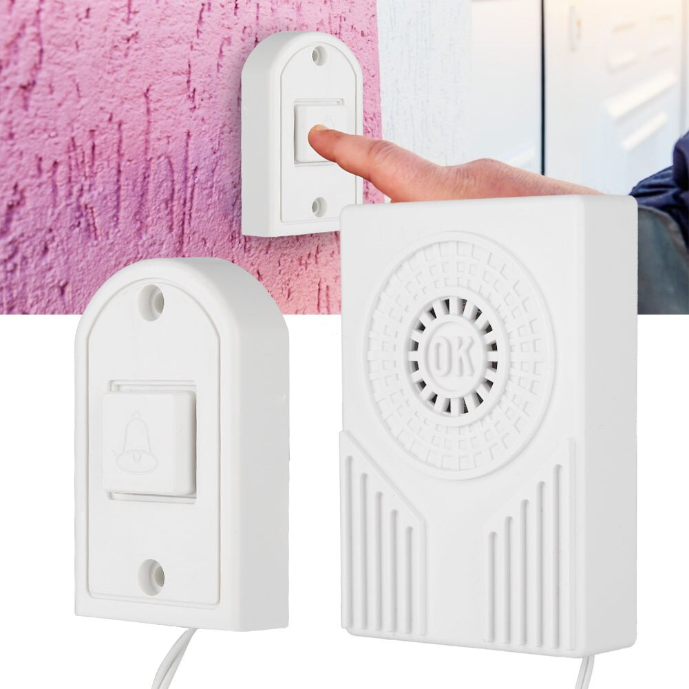 doorbell Homesafe Electronic Wired Button Door Bel... – Vicedeal