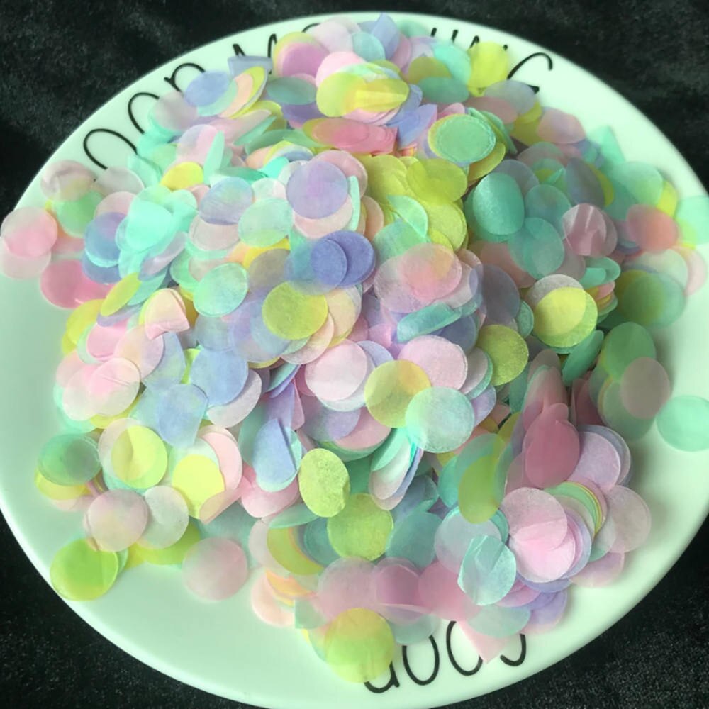 50/60g Round Confetti Pastel Wedding Confetti Mix ... – Grandado