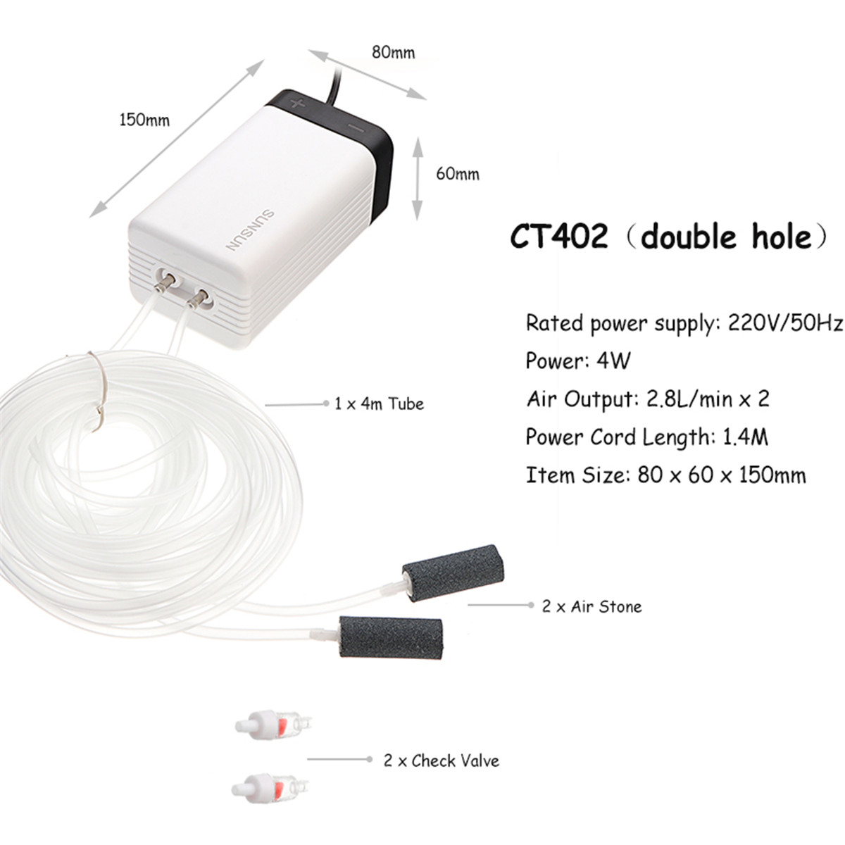 1/2/4 Holes Large Outlet Aerator Pond Aquarium Air... – Grandado