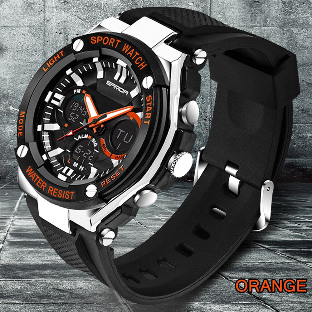 Luxury Mens LED Digital Sports Watch Waterproof Ru... – Grandado