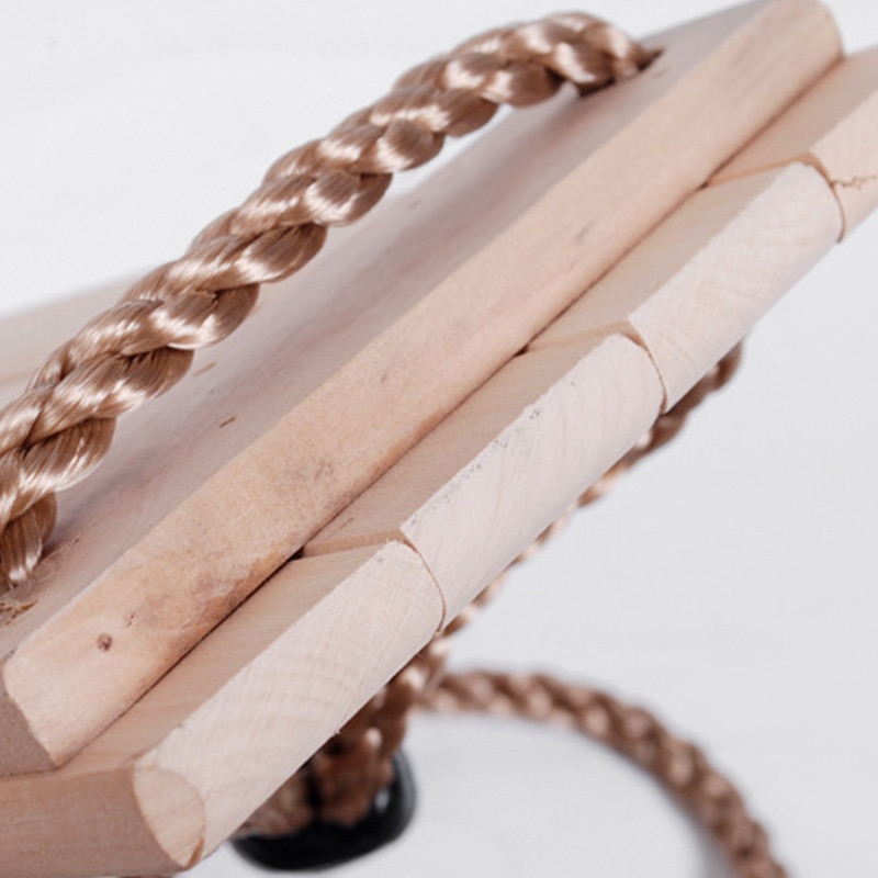 Adults and Children Swing Wooden Swing with Rope T... – Grandado