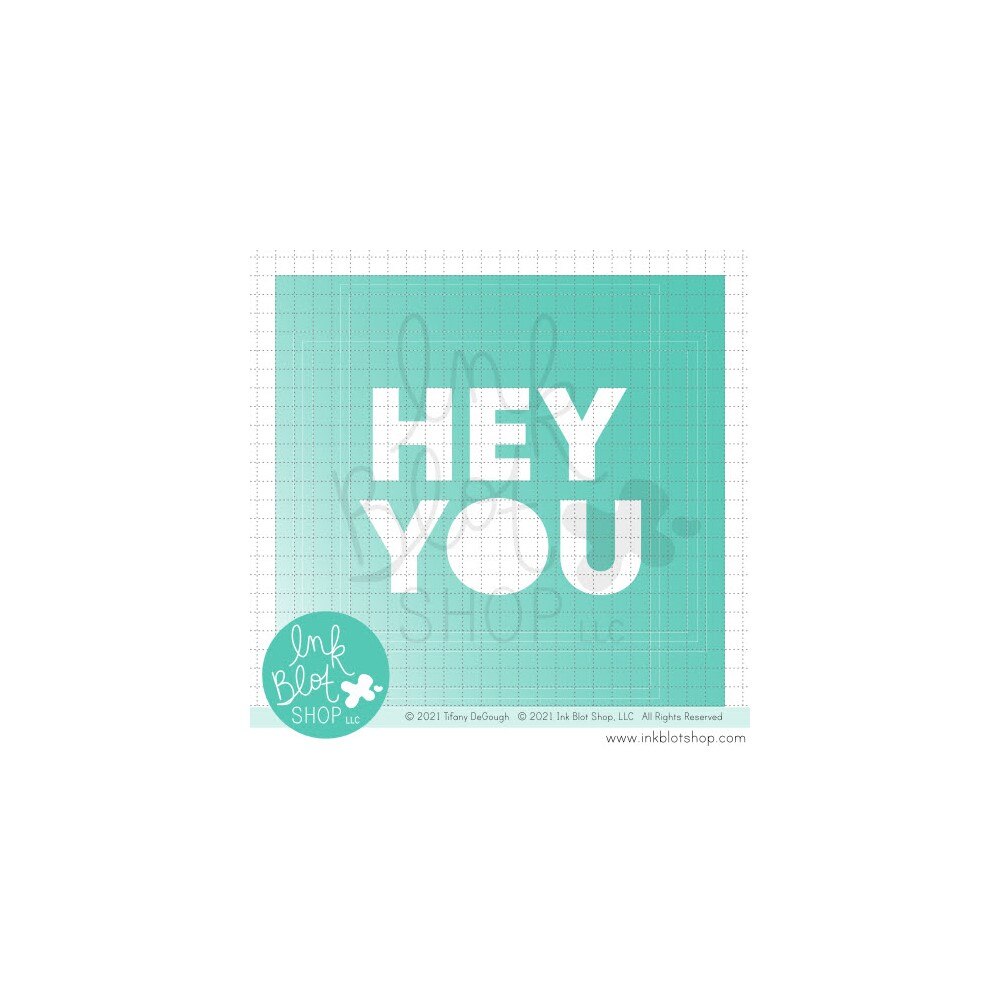 Hey You Metal Cutting Stencil For 2022 Scrapbook D... – Grandado