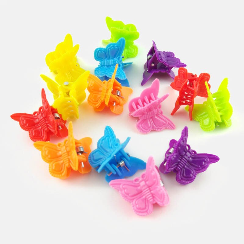 20/50/100pc blandede farger sommerfuglhårklemmer m... – Vicedeal