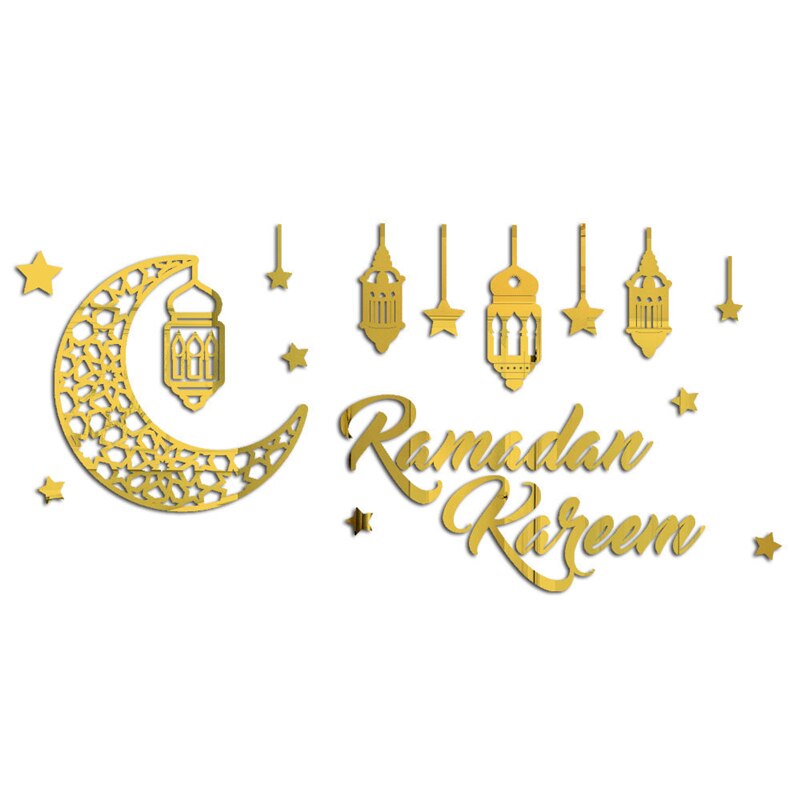 Muslim Ramadan Kareem Poster Diy Wall Sticker 3d S... – Grandado