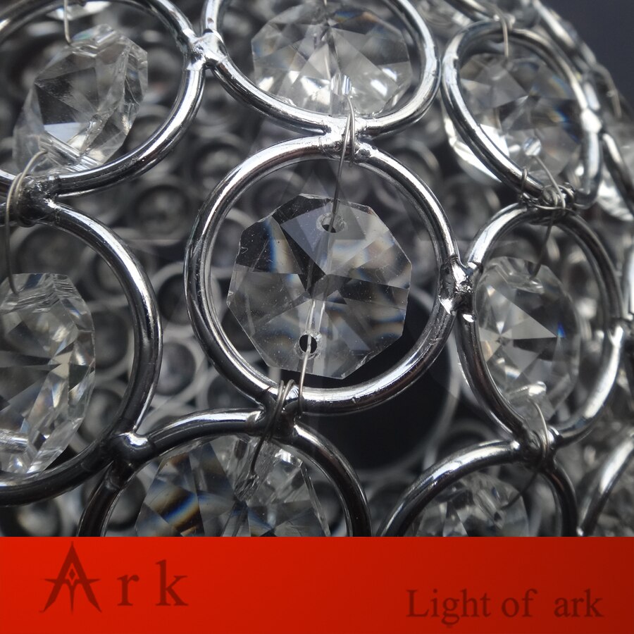 dia 15cm chrome crystal ball led pendant lamp shad... – Vicedeal