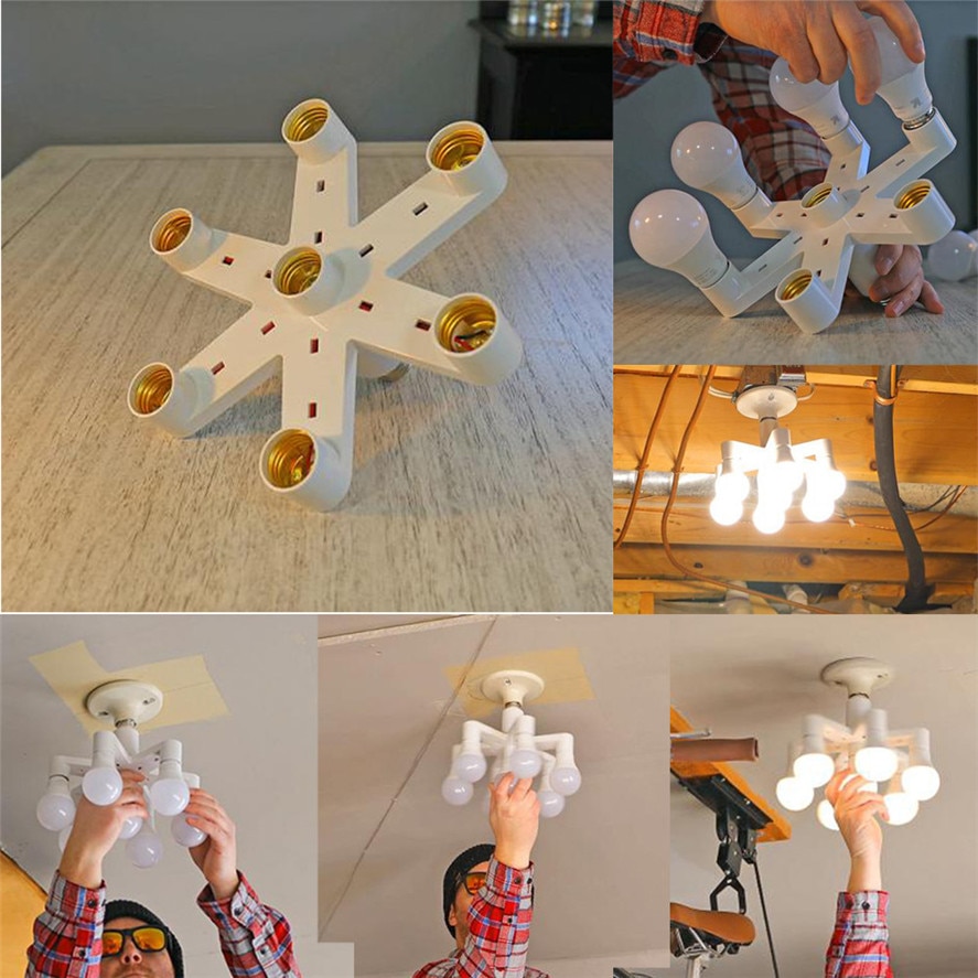 1PC 7-in-1 Light-Bulb Splitter E27 Base LED Conver... – Grandado