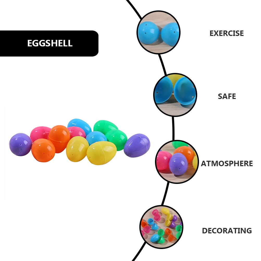 24pcs Colorful Plastic Egg Shell Easter Decoration... – Vicedeal