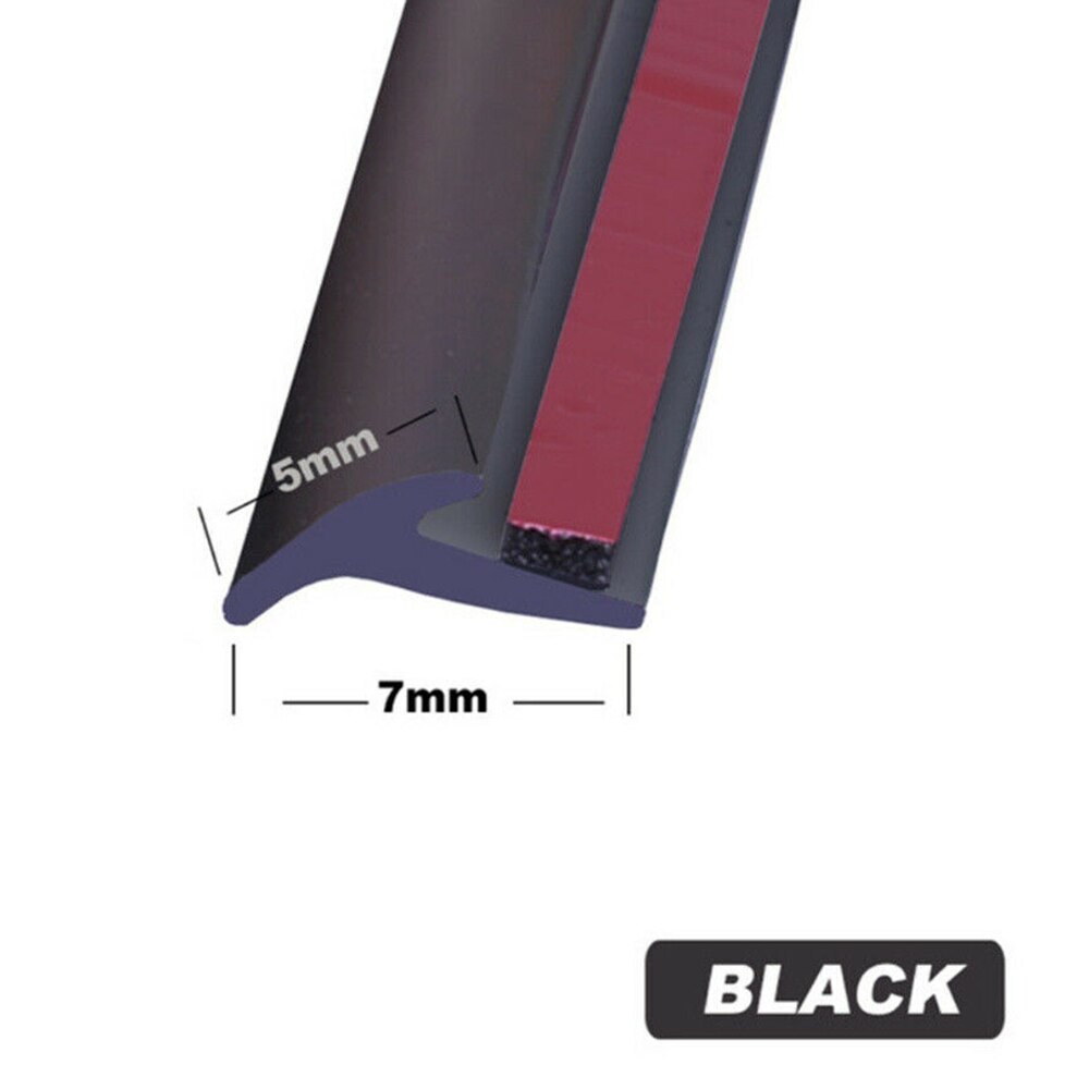 2M T-Type Rubber Sealing Strip Black For Car Edge ... – Grandado