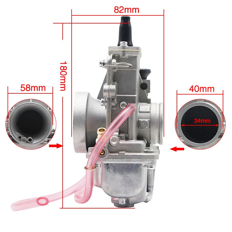 ZSDTRP TM34 Mikuni 34mm TM/TMX Flat Valve High Per... – Grandado