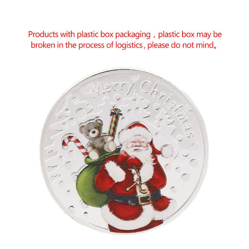 Christmas Commemorative Coin Santa Claus Souvenir ... – Grandado