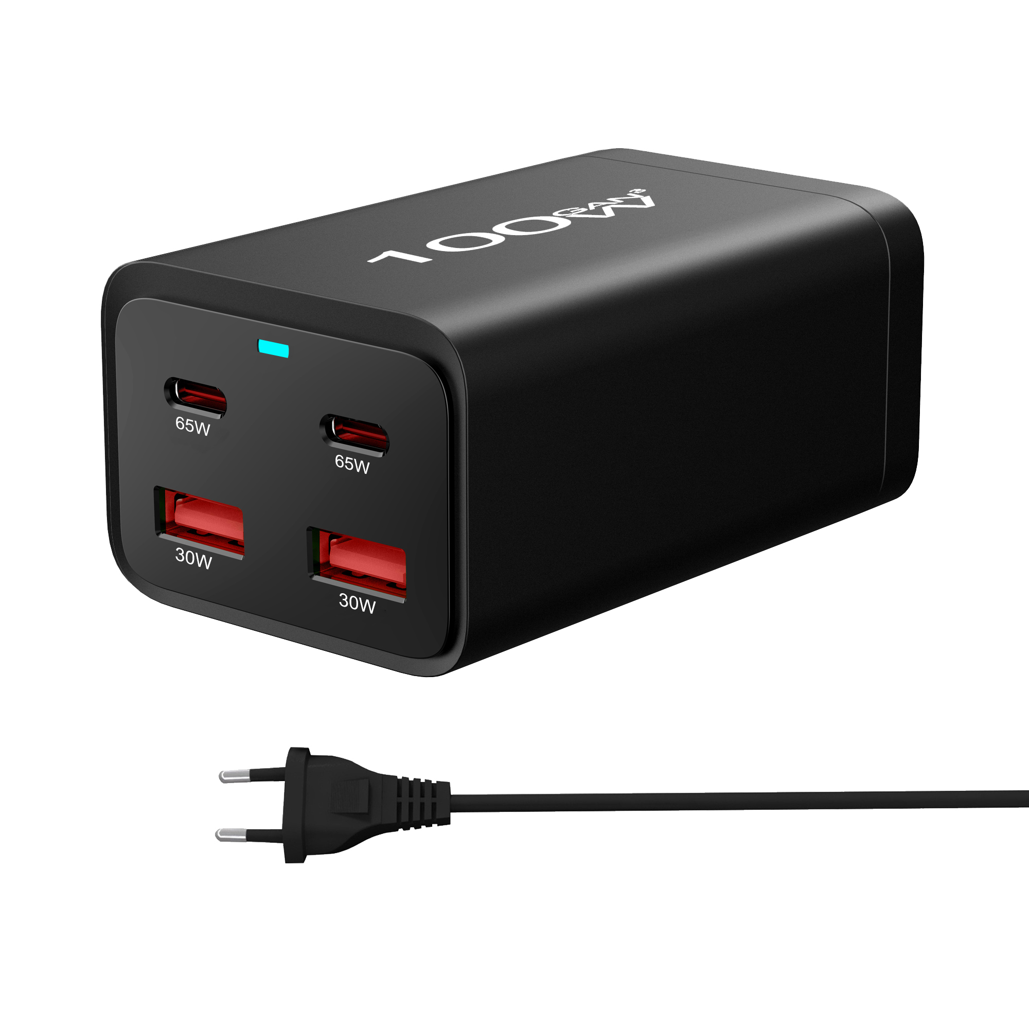 Usb-c snabbladdare 100w 4 portar usb-c pd-laddare ... – Vicedeal