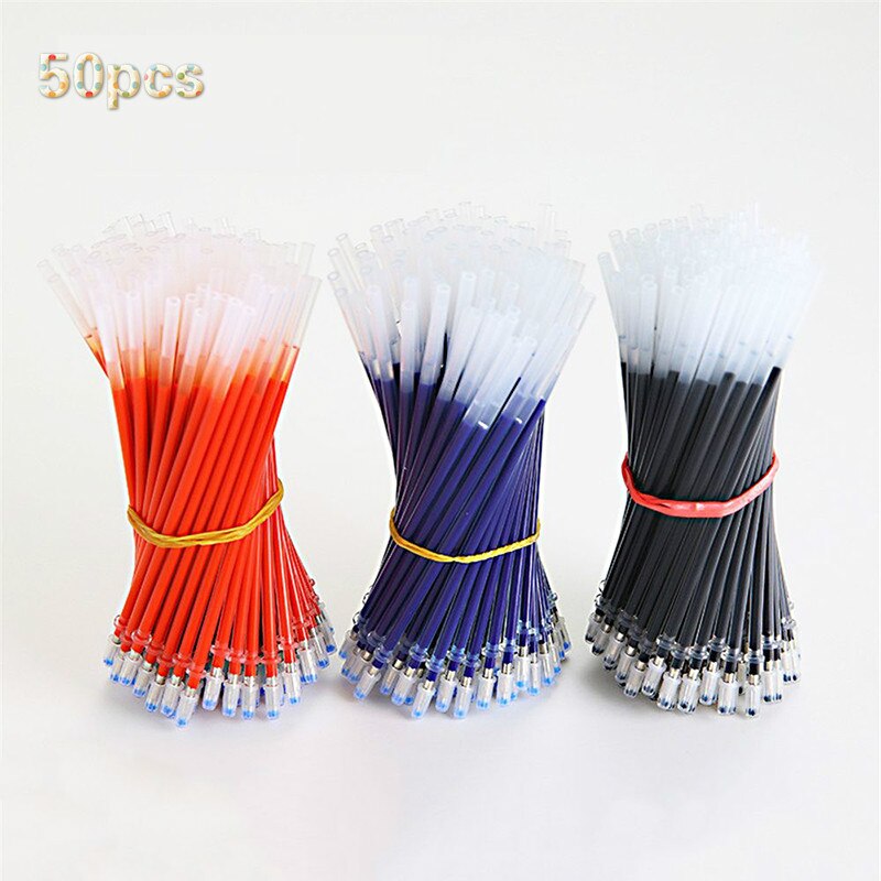 50pcs 0.5mm Gel Pen Refills Ink Pen Replacement Si... – Vicedeal