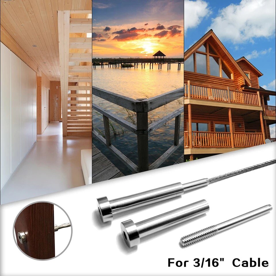 Stainless Steel Invisible Receiver Stud Swage 1/8 ... – Vicedeal