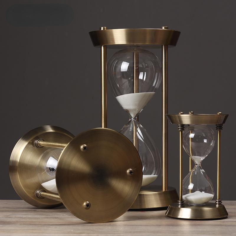 Retro Metal Hourglass Sand Timer Metal Hourglass S... – Grandado