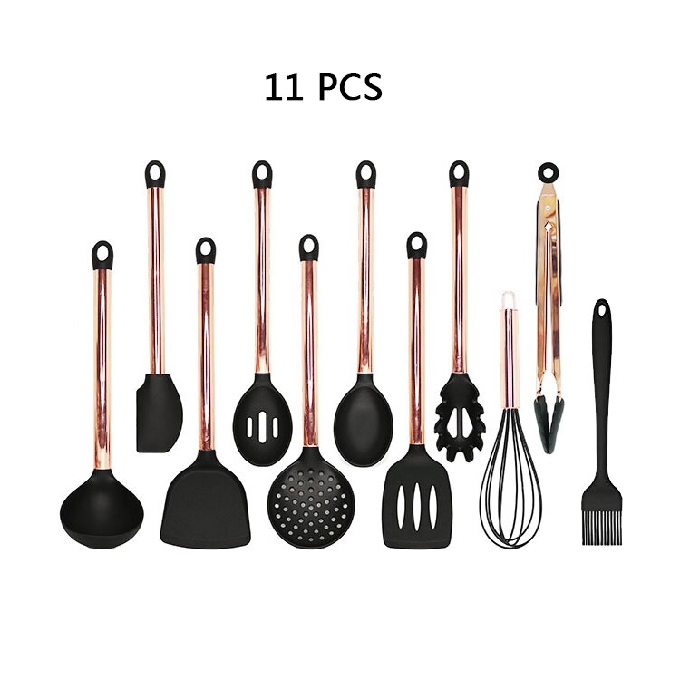 11/12Pcs Kitchen Utensils Set Nonstick Pan Silicon... – Grandado