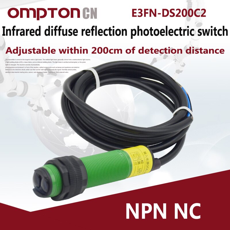 Photoelectric Sensors E3FN-DS200C2 NPN NC Infrared... – Vicedeal