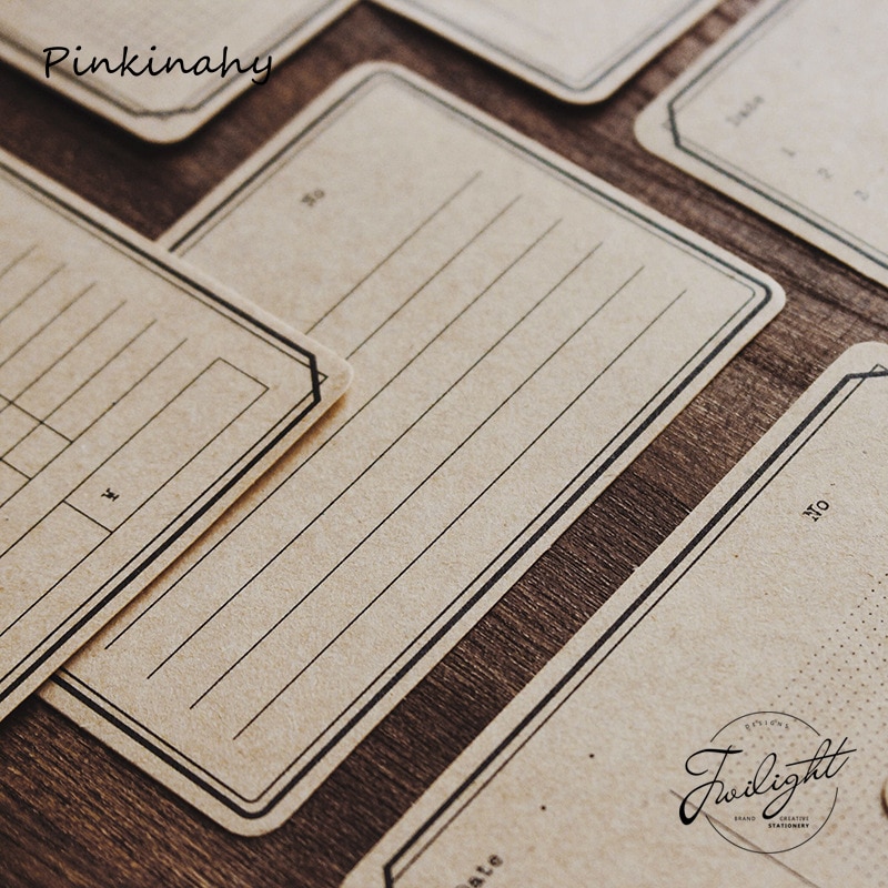 Vintage Message Box Label Kraft paper Retro Writab... – Vicedeal