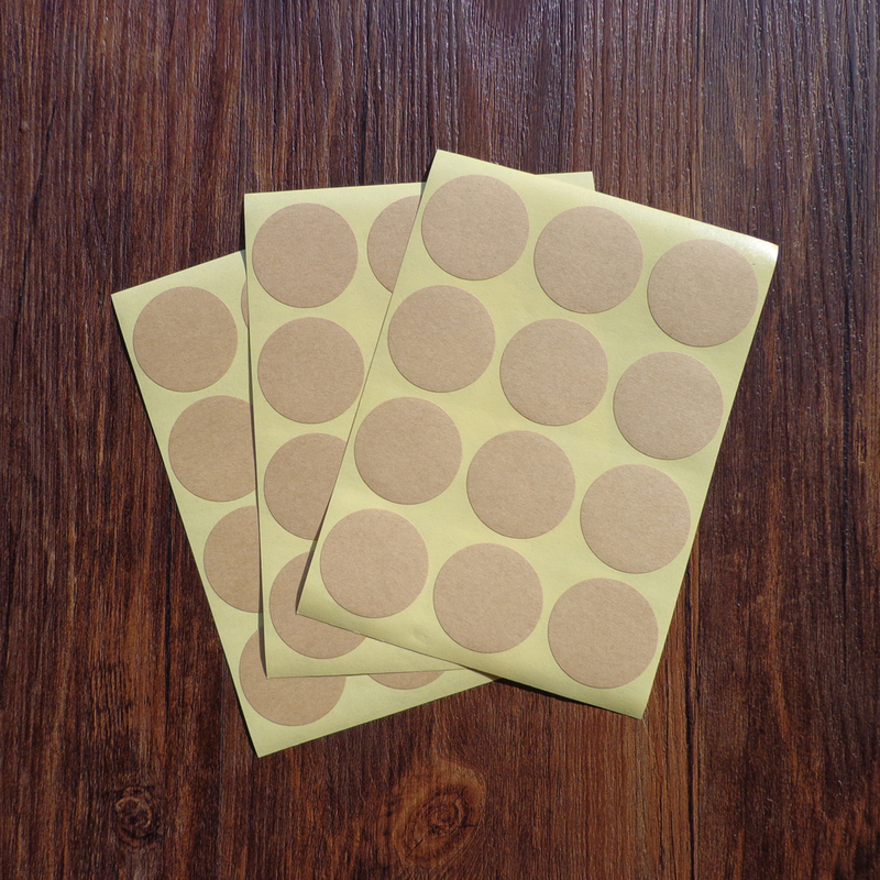 102pcs Round Blank Kraft Seal Sticker DIY Multifun... – Grandado