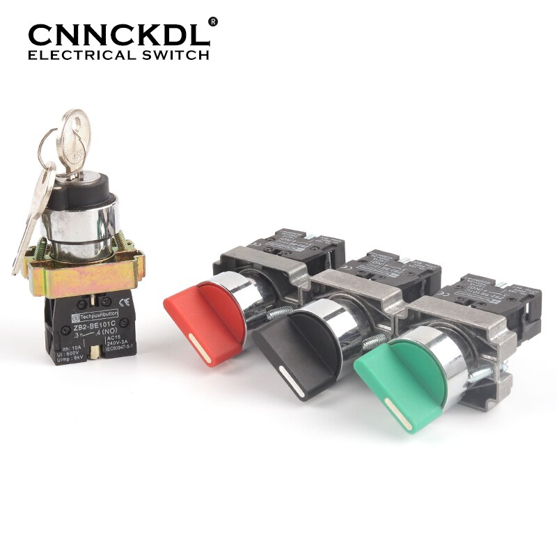 22mm XB2 Knob Switch 2/3 Position Self-Locking Wit... – Grandado