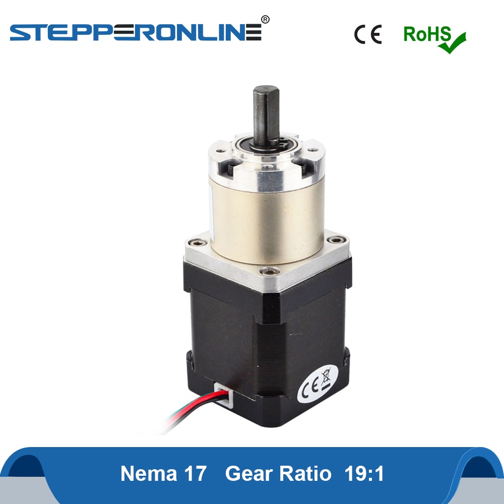 Nema 17 Stepper Motor Gear Ratio 19:1 Riduttore Ep... – Grandado