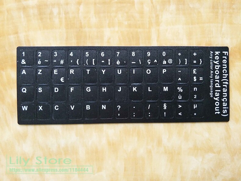 (2 stuks) AZERTY Matte Franse toetsenbord sticker ... – Vicedeal