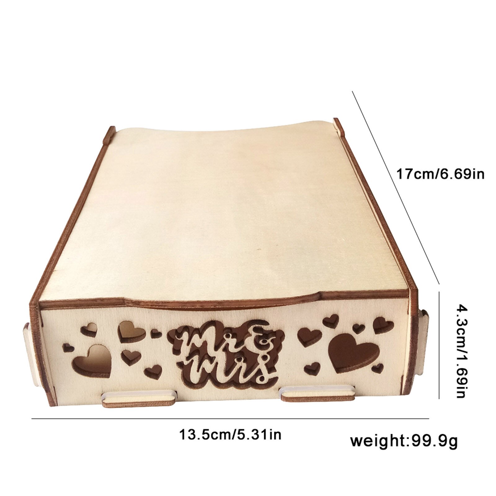1Pc Diy Wedding Card Doos Houten Gemonteerd Doos V... – Grandado