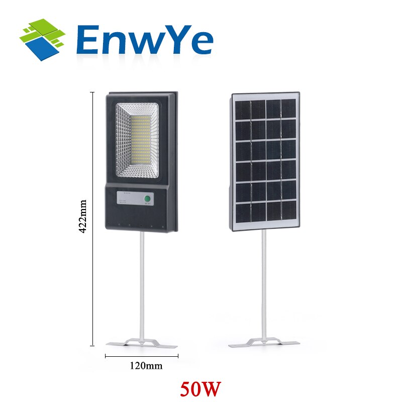 EnwYe 50W LED Solar Panel Light Human Body Inducti... – Grandado