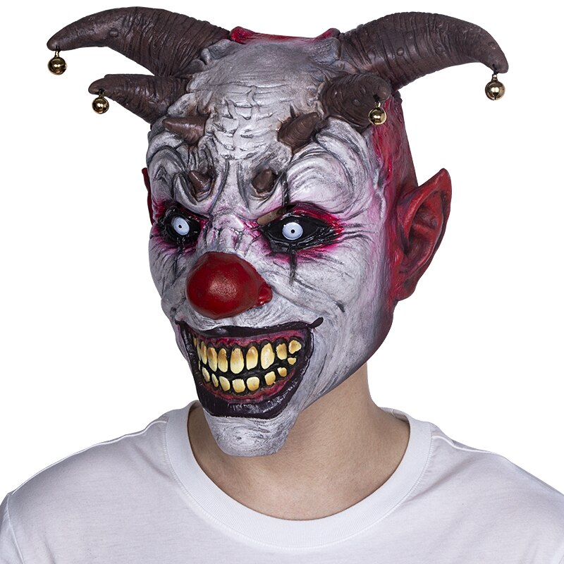 Halloween Scary Masks Clown Latex Mask Bells Clown... – Grandado