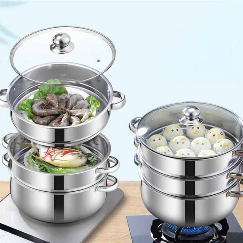 1Pc Vier-Layer Rvs Stockpot Super Dikke Pot (28Cm) – Grandado
