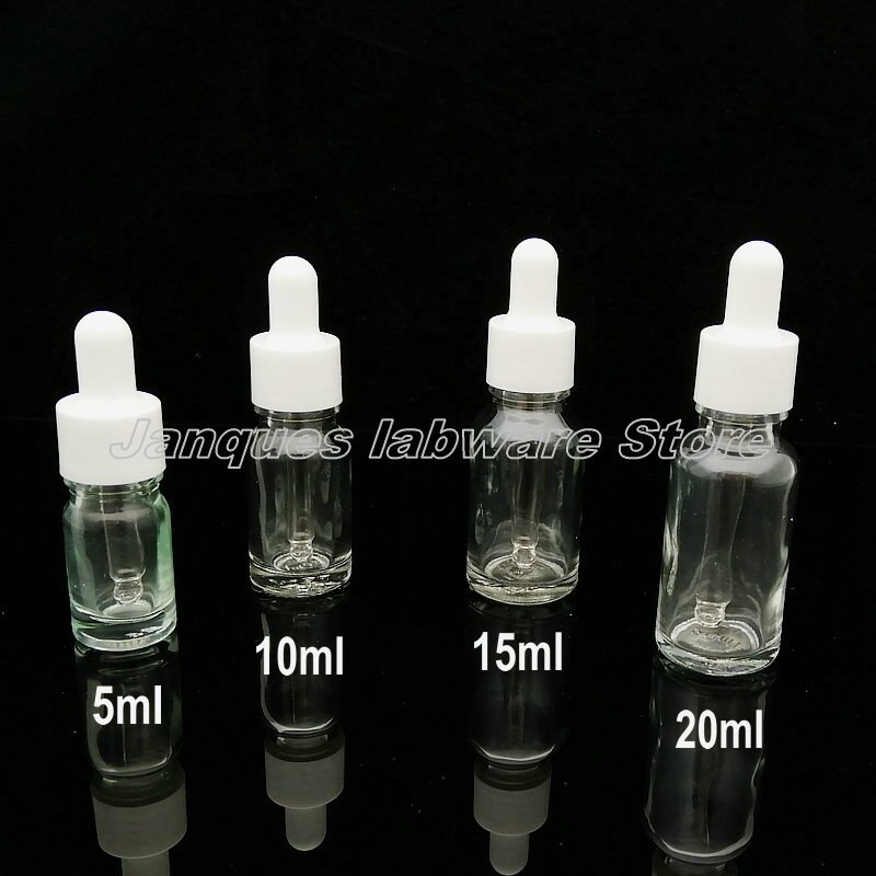 10 Stuks 5Ml Tot 100Ml Transparant Glas Druppelaar... – Grandado