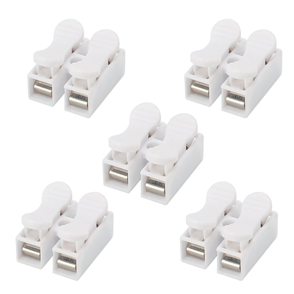 5pcs/lot 2pin Spring Cable Clip Self Lock Press Pu... – Grandado