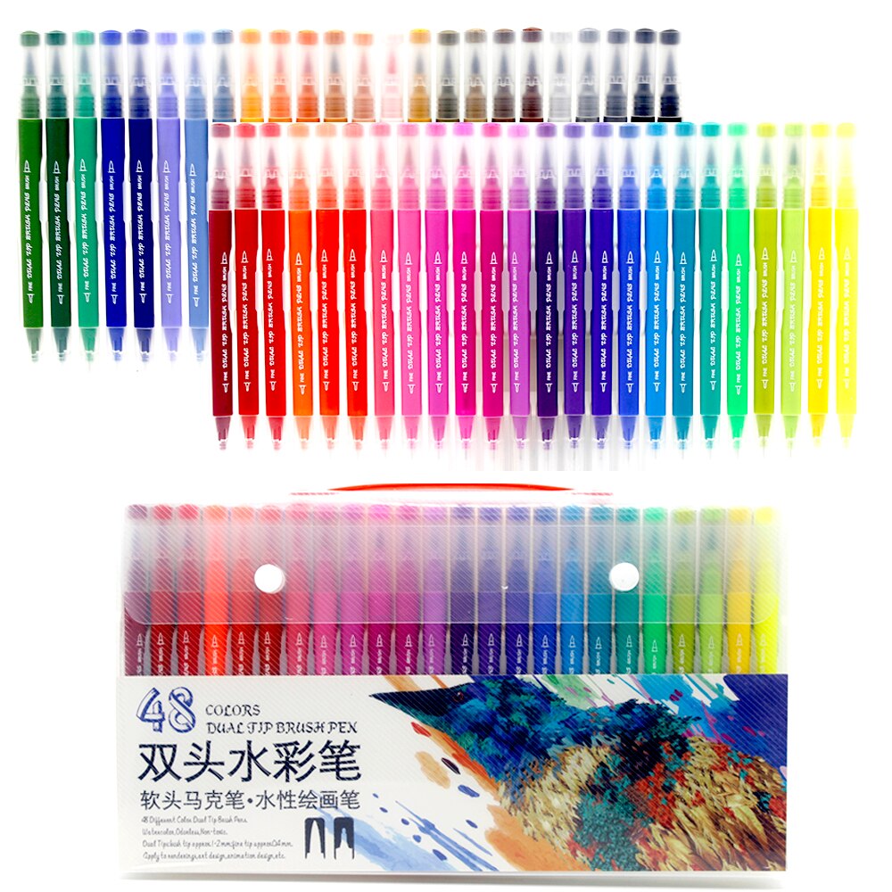 12/24/36/60/72/100 Colors Dual Brush Art Markers P... – Vicedeal