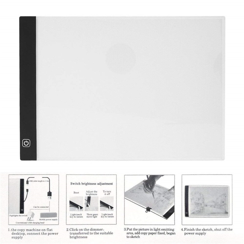 LED painting tracing board copy pad panel drawing ... – Vicedeal