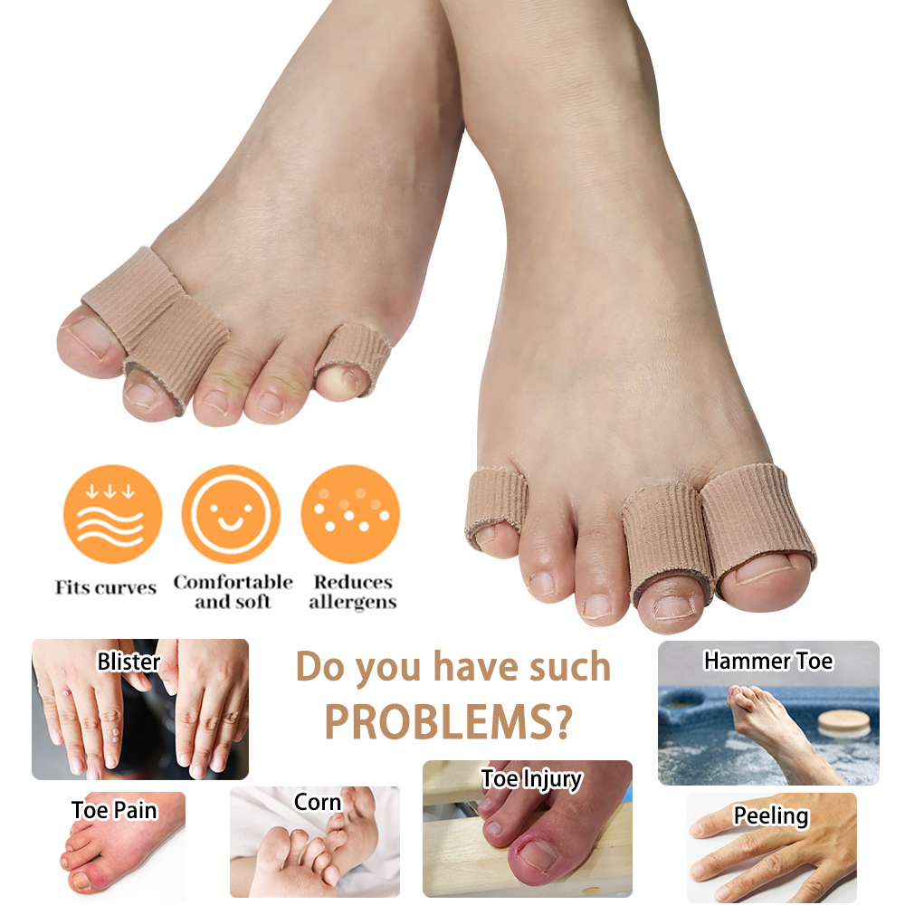 Pexmen 1/2/5Pcs Toe Protectors Toe Tubes Sleeves S... – Grandado