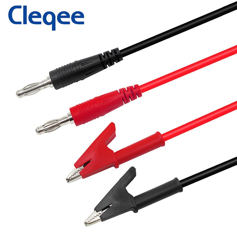 Cleqee P1040 1Set 1M 4mm Banana Plug to Crocodile ... – Vicedeal