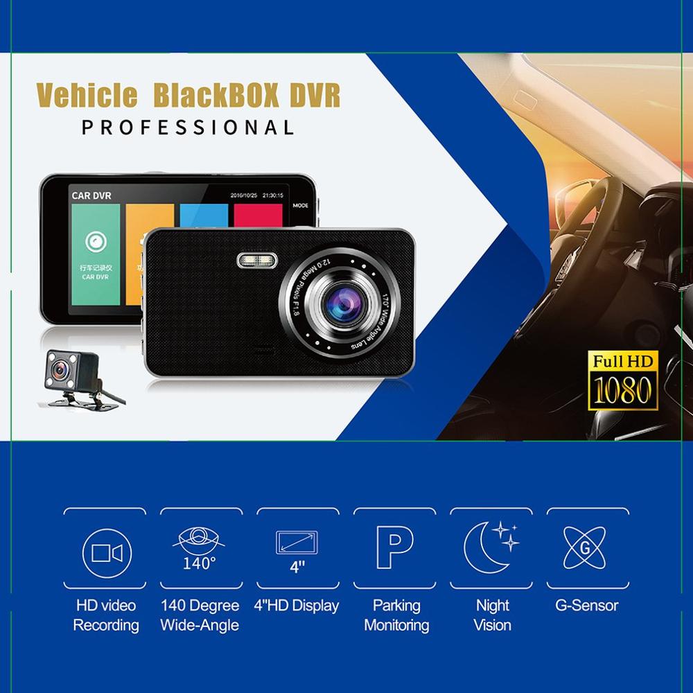4.0 Inch 2-record Driving Recorder Hd Lens Reversi... – Grandado