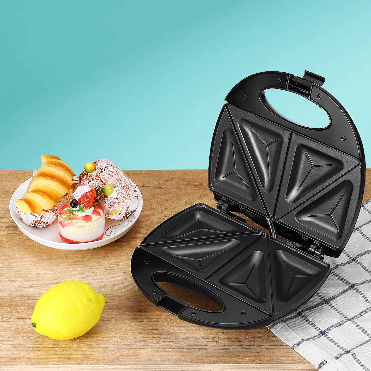 Mini Non-stick Elektrische Sandwich Maker Ontbijt ... – Vicedeal