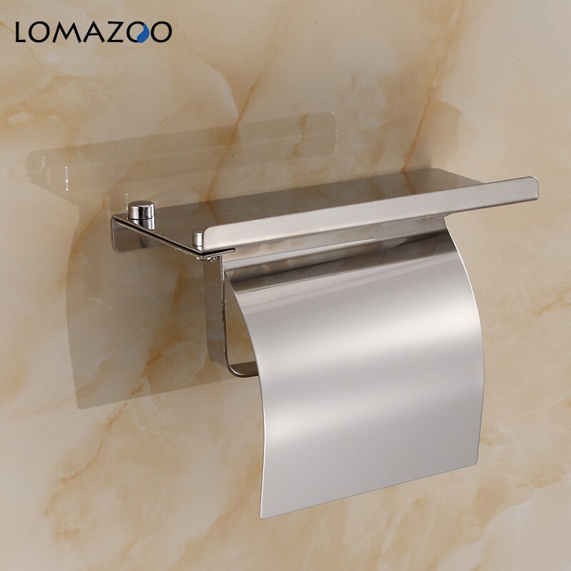 Soporte de papel higiénico de montaje en pared con... – Grandado