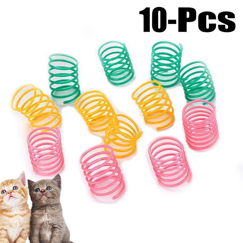 10Pcs Cute Cat Spring Toys Kitten Pet Accessories ... – Grandado