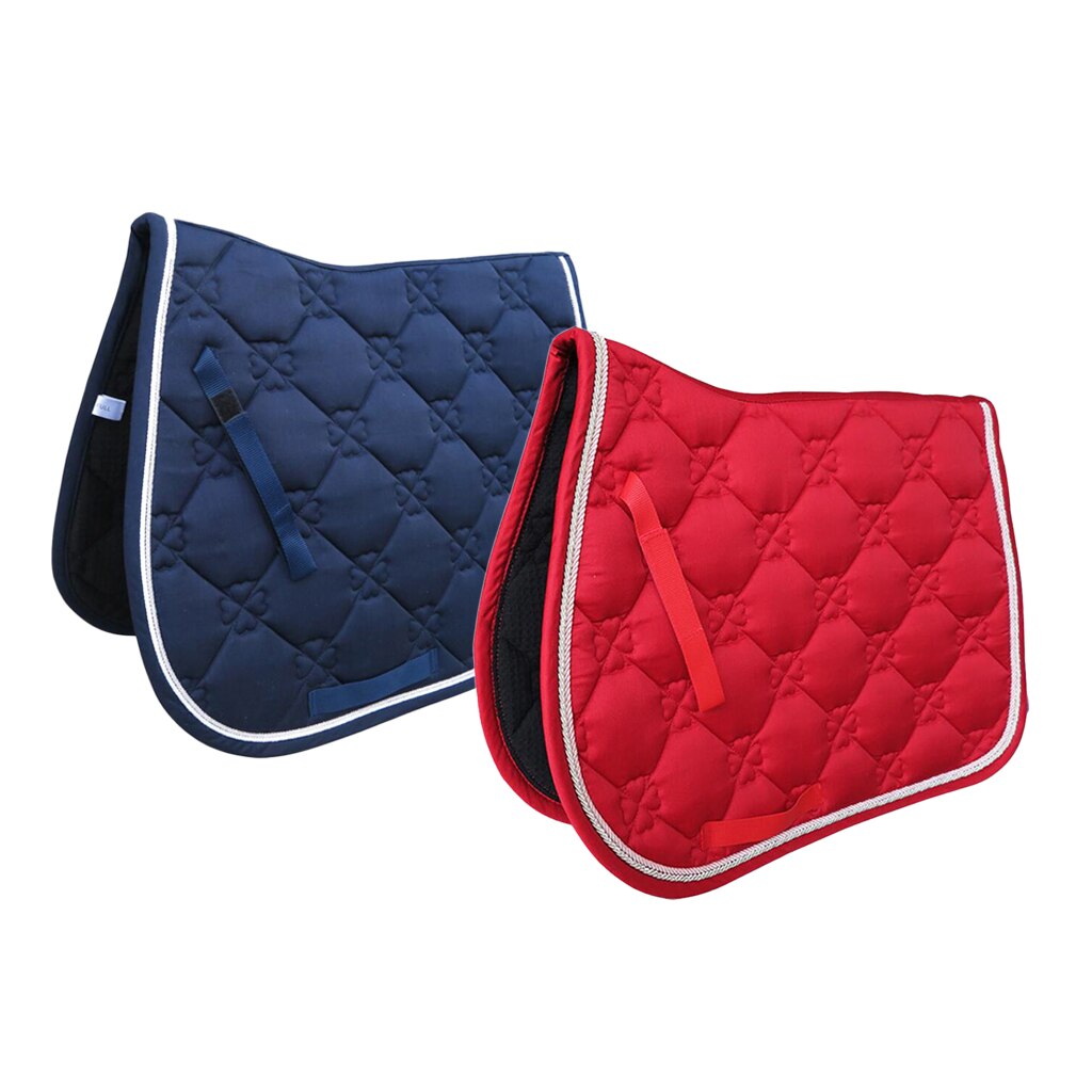 2Pc Soft Quilted Cotton Comfort English Saddle Pad... – Grandado