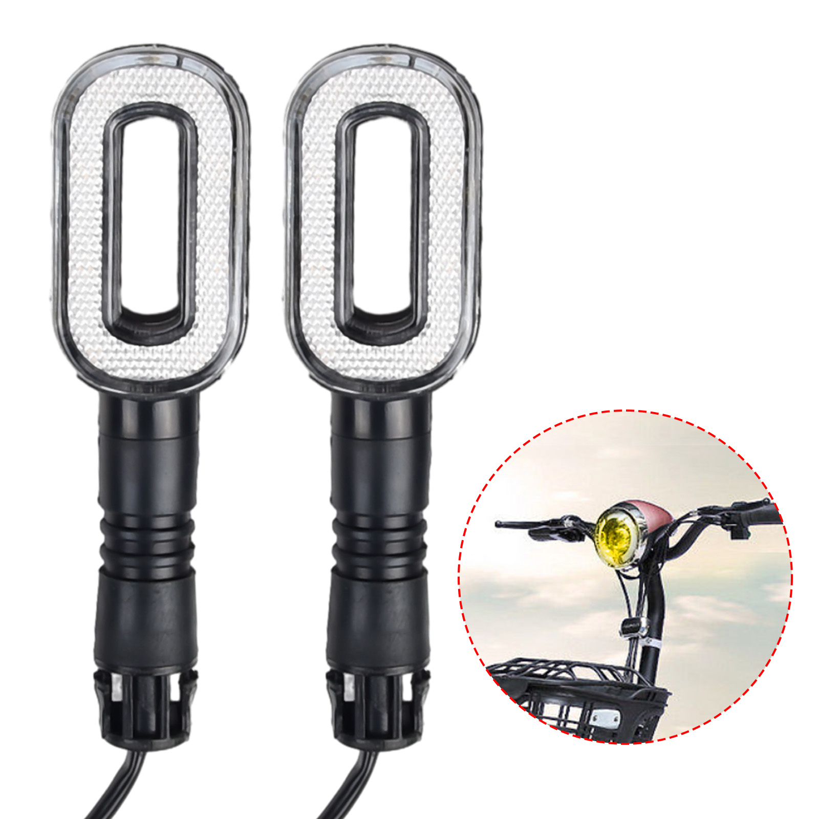 36V/48V/60V/72V Bicycle Light Bicycle Direction In... – Grandado